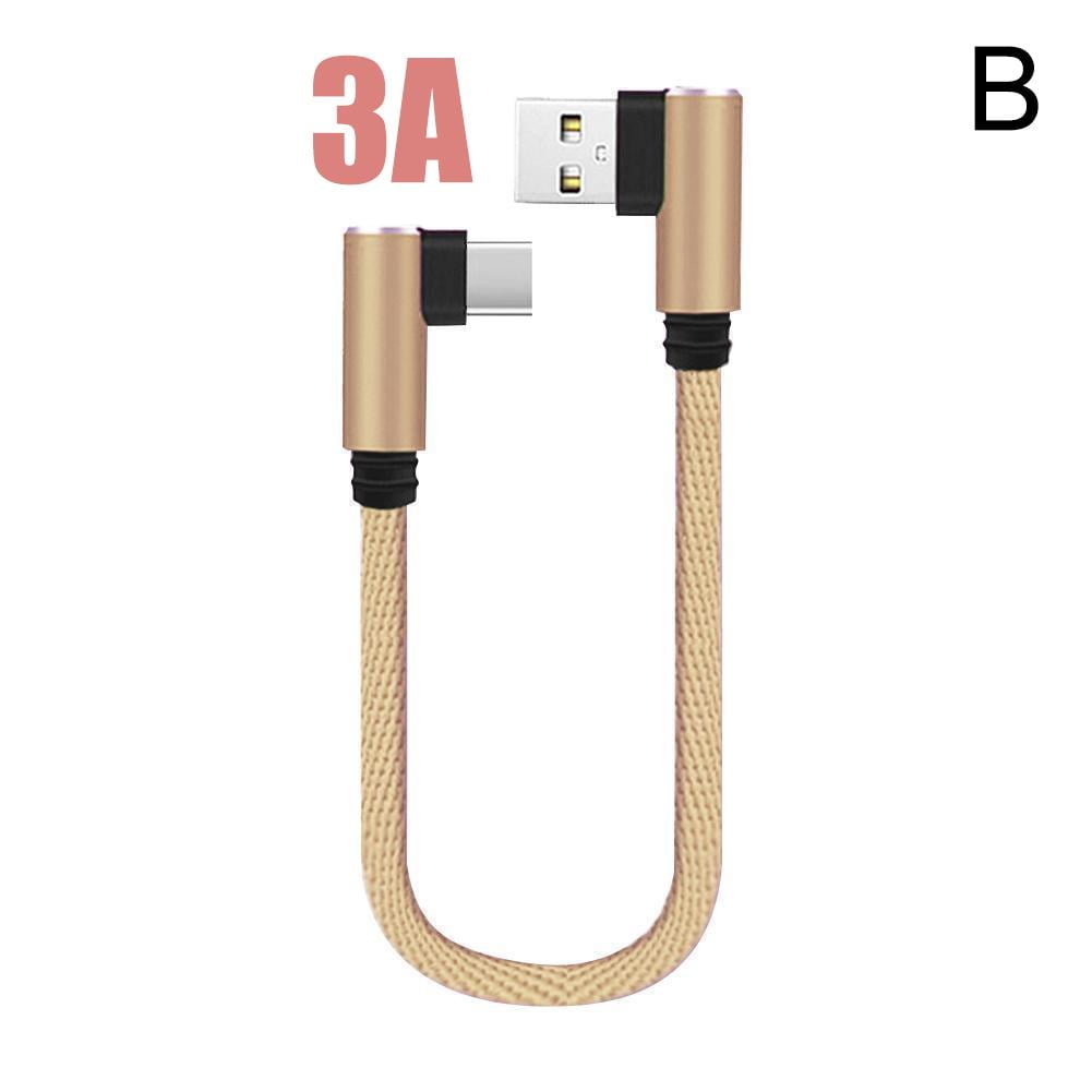 90 DEGREE Right Angle USB Type C Fast Data Sync Charger Lead Cable UK ...