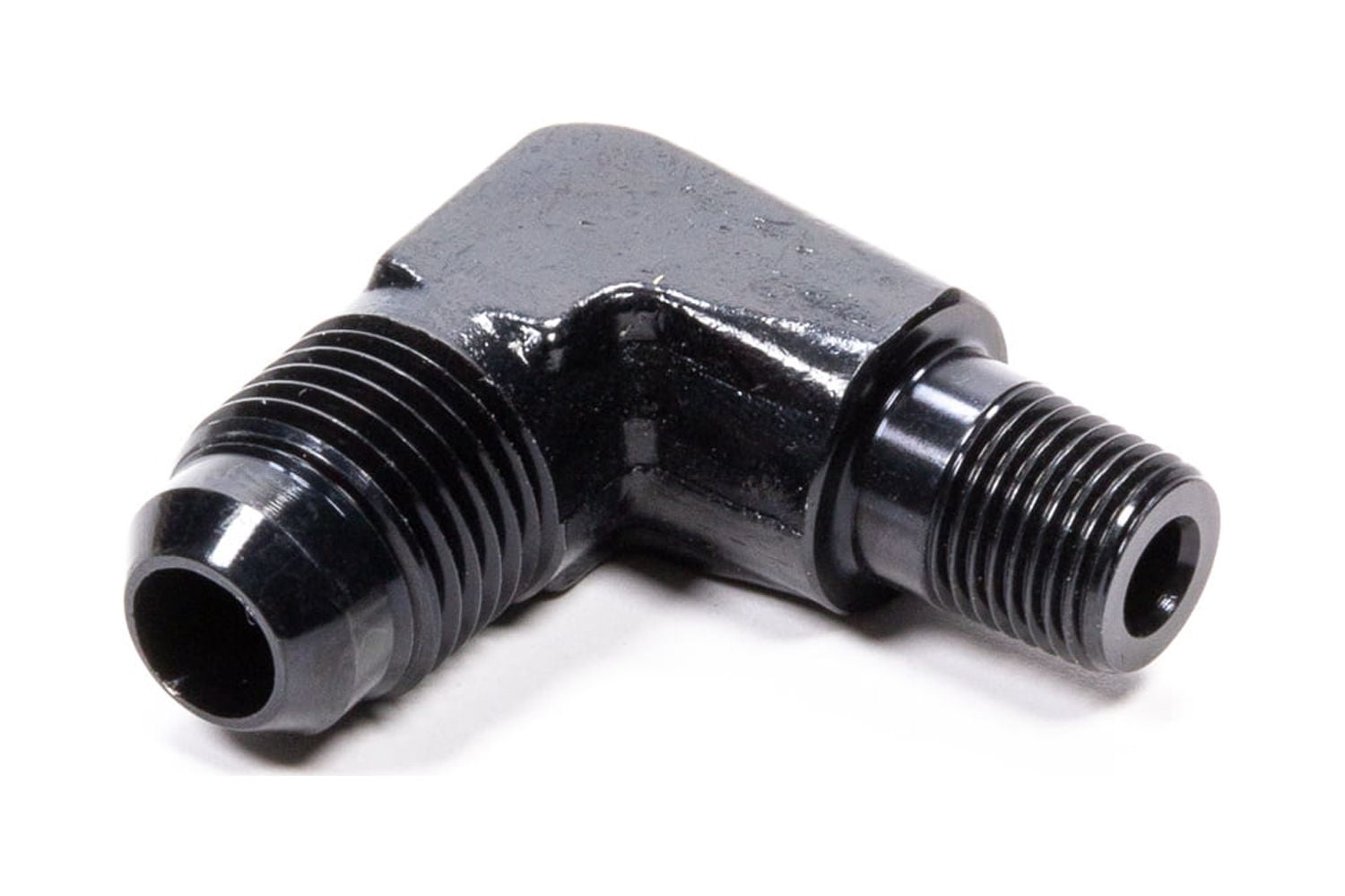 90 Deg Adapter Fitting #6 x 1/8 MPT Black - Walmart.com