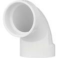 90 Deg. Schedule 40 Sanitary PVC Elbow - Single Pack - Walmart.com