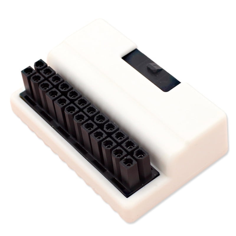 90 Degree 24Pin Female to 24Pin Male Power Adapter Mainboard ...