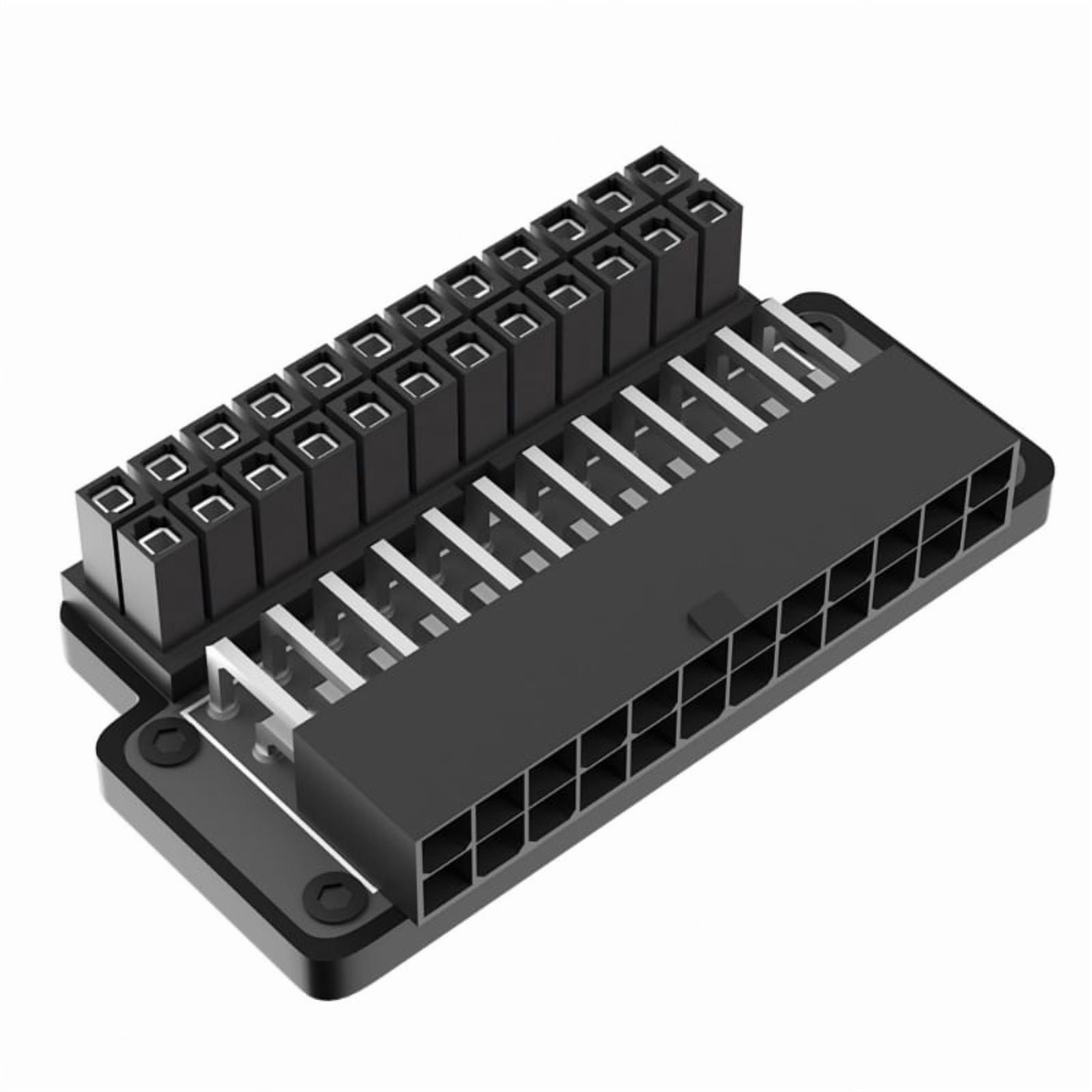90 Degree 24Pin Female to 24Pin Male Power Adapter Mainboard ...