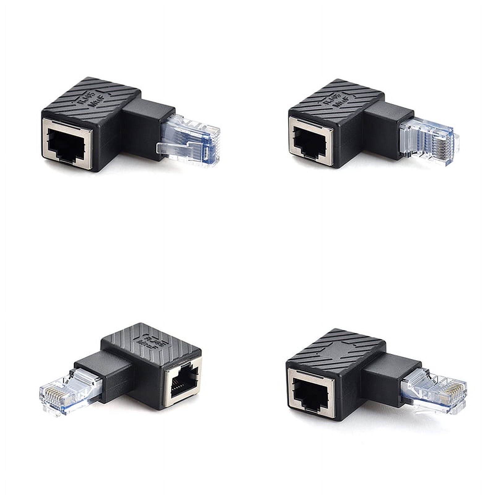 90 Degree 270 Degree Up Down Left Right Multi-angle RJ45 Male to Female ...