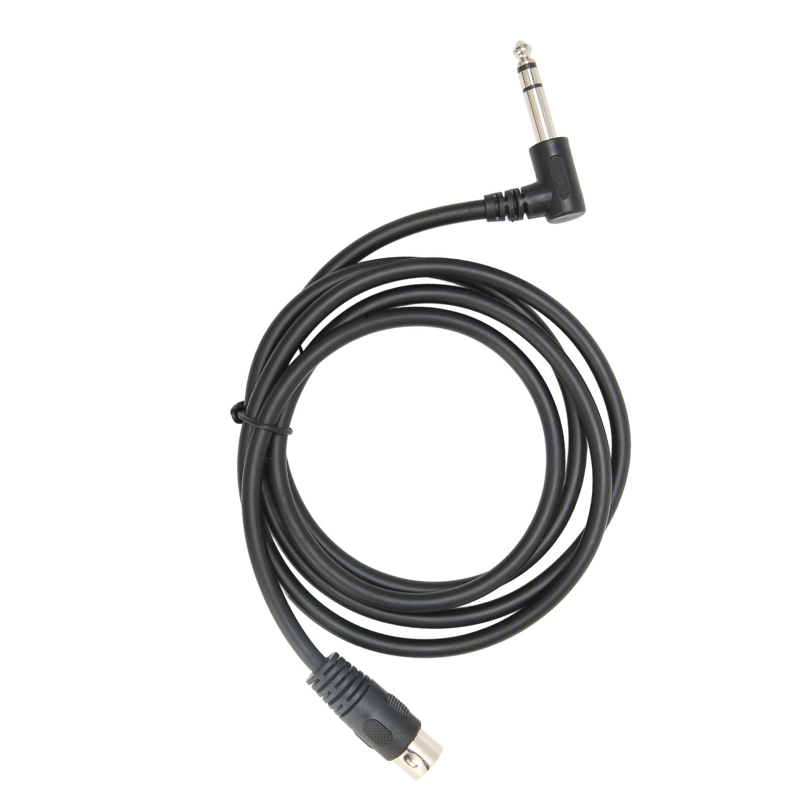 90 Degree 6.35mm To MIDI Din 5Pin Cable, 6.35mm Male To MIDI Din 5Pin Male Cable Right Angle ...