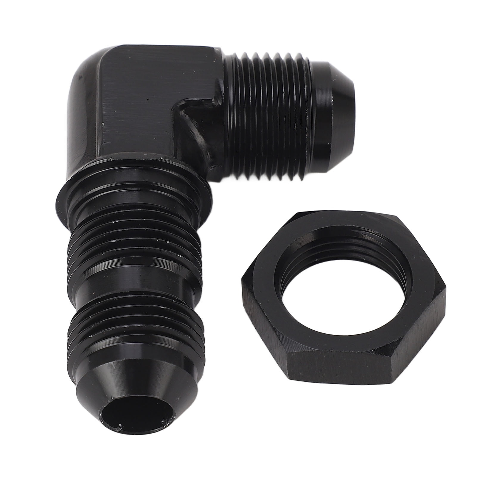 90 Degree 8 AN Flare Bulkhead Adapter Reusable Flare Hose Union ...