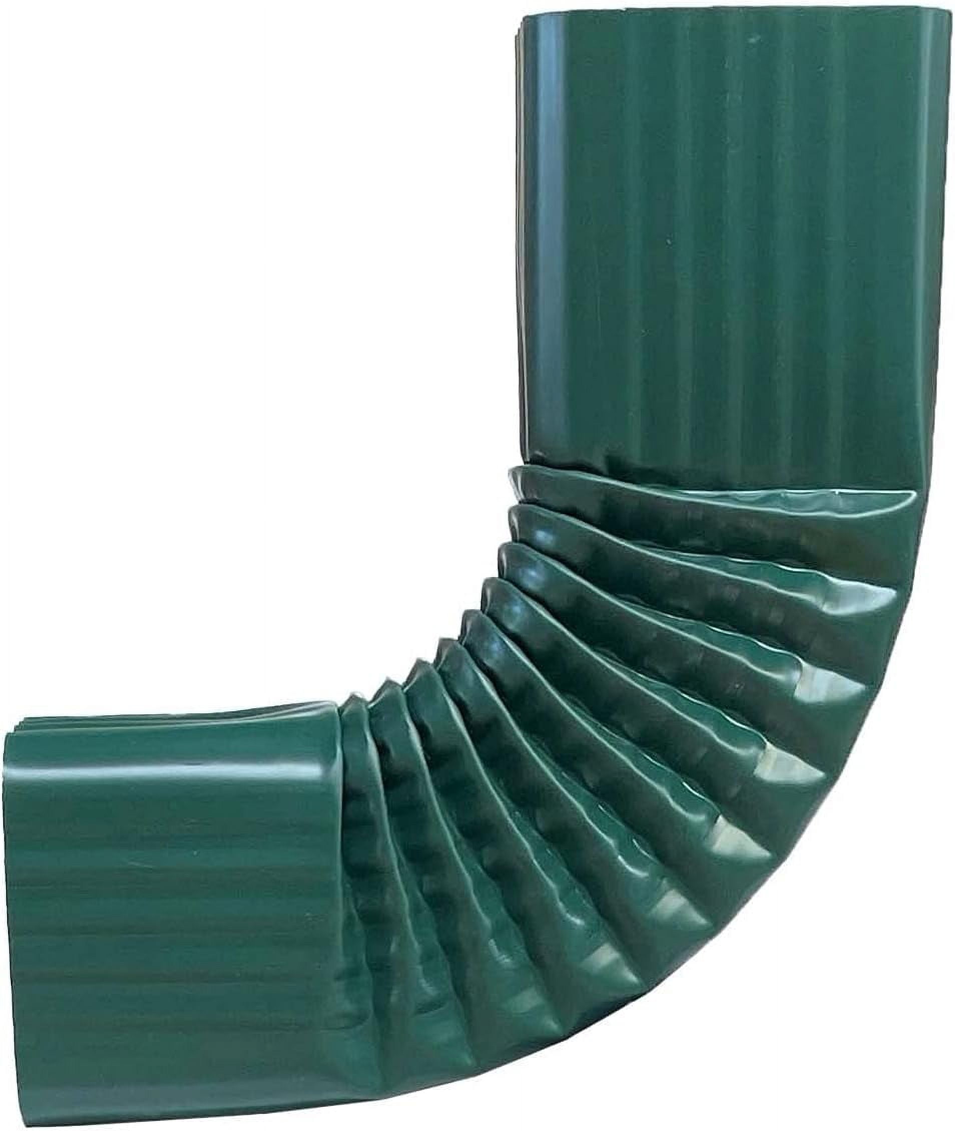 90 Degree Aluminum Downspout Gutter Elbow B, 2x3 Inches, Grecian Green ...
