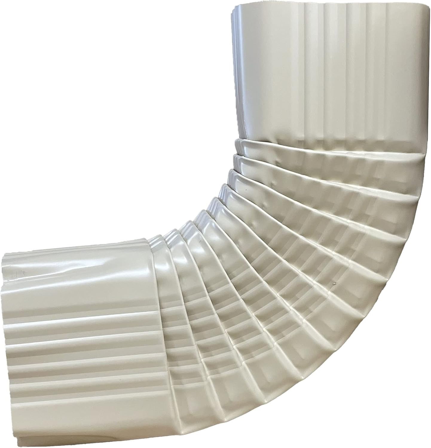 90 Degree Aluminum Downspout Gutter Elbow B, 3x4 Inches, Antique Ivory ...