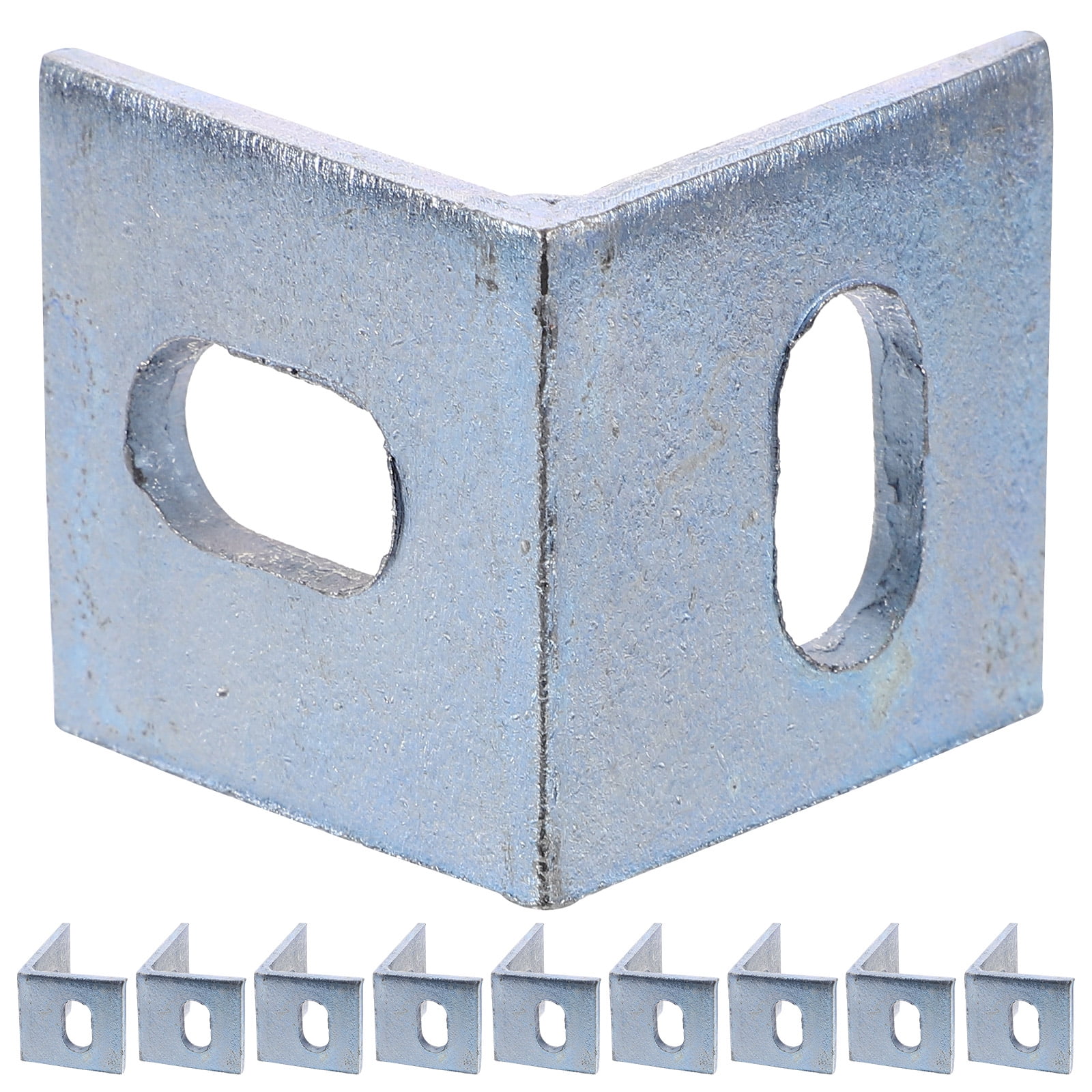FENGGUIQU L Shaped Angle Brackets Galvanized Steel Connectors 10Pcs 1.6×1.6×1.5in - Walmart.com
