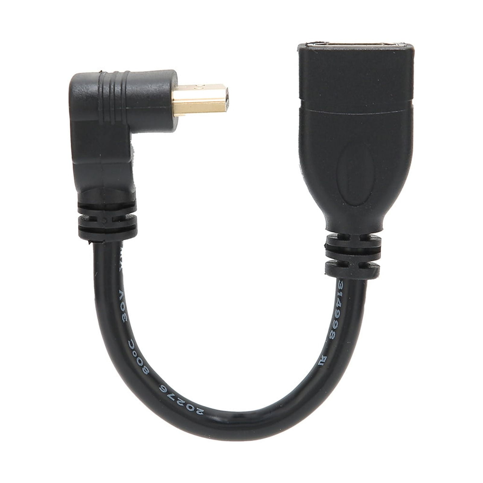 90 Degree Angle HD Multimedia Interface Male to Female Adapter ...