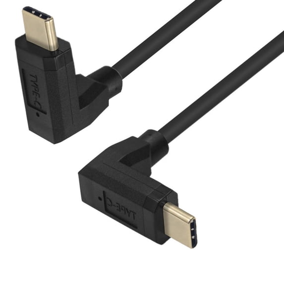 90 Degree Angle Type C Cable Charging Wire Long Fast Charging 10Gbps ...