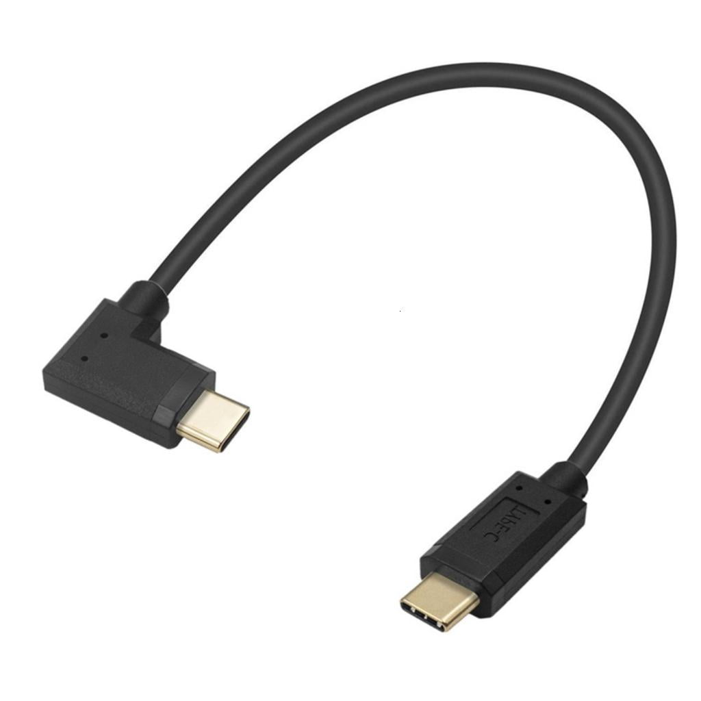 90 Degree Angle Type C to Type C Cable Male to Male 10gbps Fast Data ...