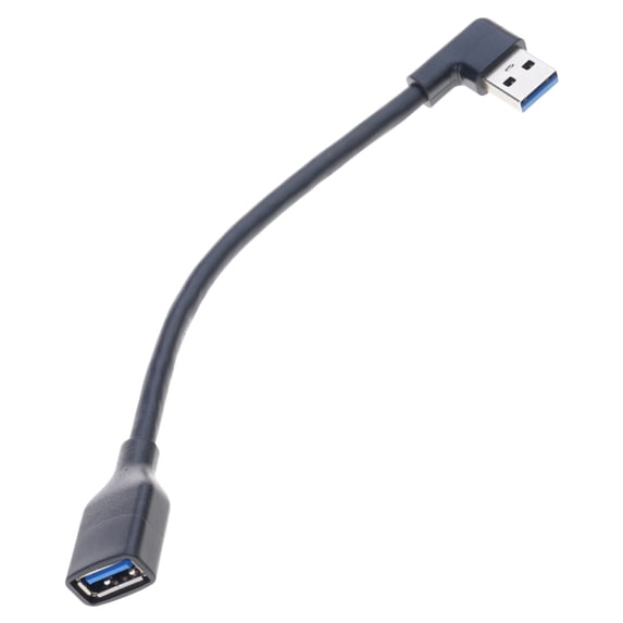 90 Degree Angled Data Cord USB3.0 Extension Wire Line Space Saving ...