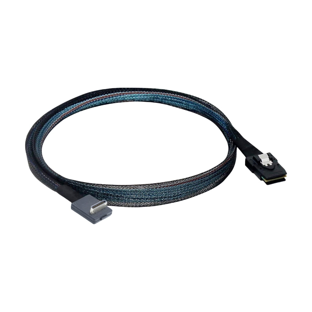 90 Degree Angled PCIE Oculink SFF 8611 To SFF 8087 Server Adapter Cable ...