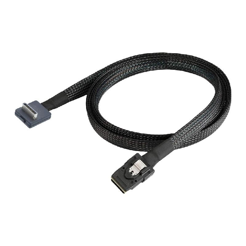 90 Degree Angled Server Cable 50/100cm For PCIE SFF 8611 To Mini 8087 ...
