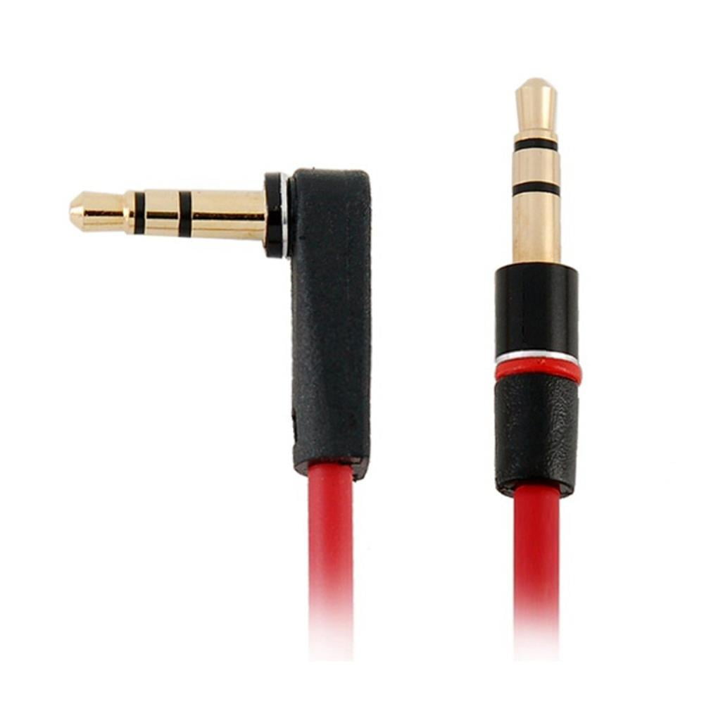 90 Degree Angled Short 3 pole 3.5mm to 3.5mm Audio Cable Plug jack 3.5 ...