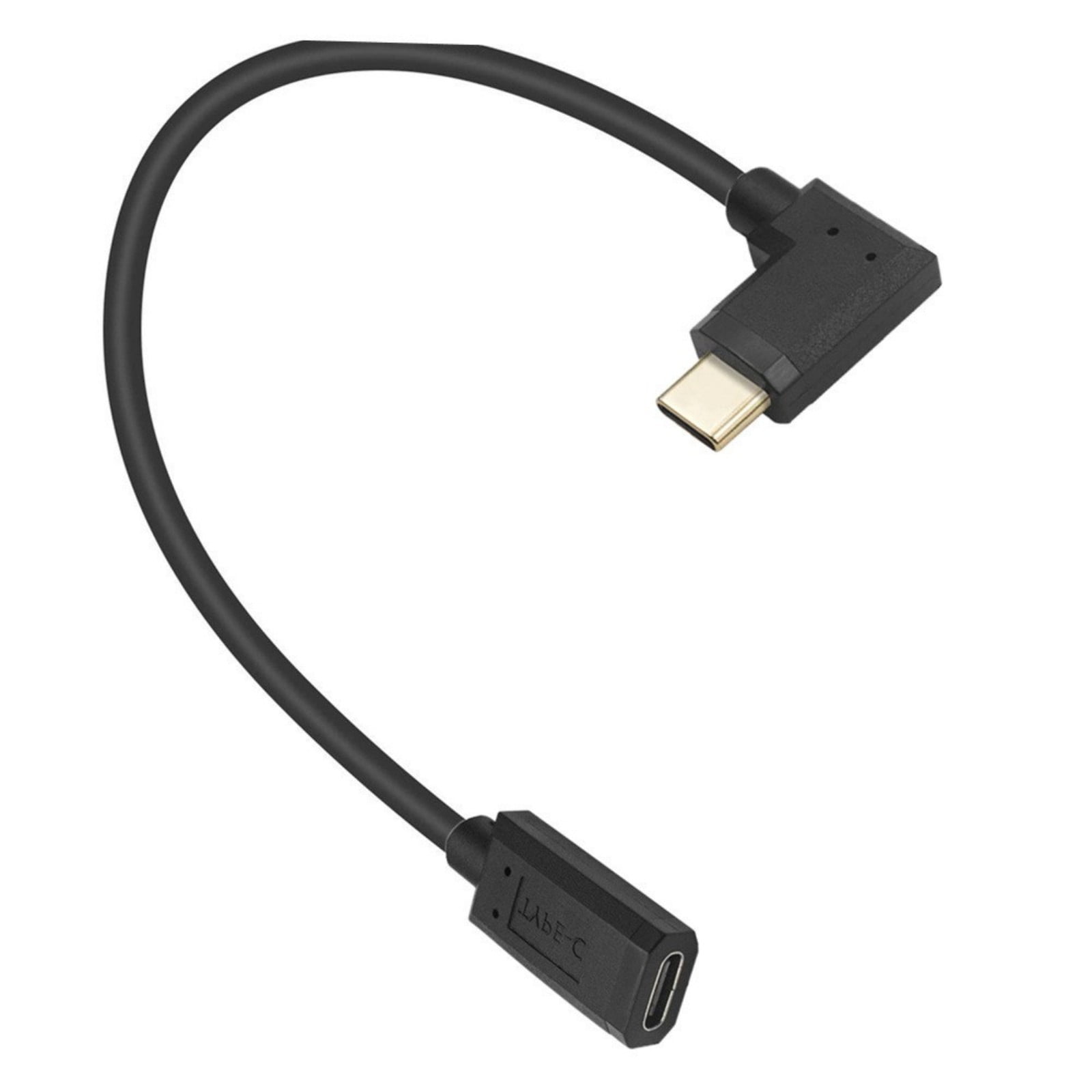 90 Degree Angled Type C Male to Female Cable 10Gbps Data Transmission ...