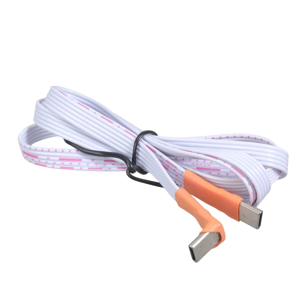 90 Degree Angled USB C Cable Flat Flexible Cord 480Mbps Data Transfer ...