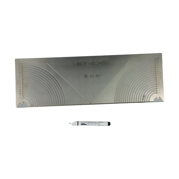 90 Degree Arc Angle Marking Ruler Tool With Marker Pen For Precision ...