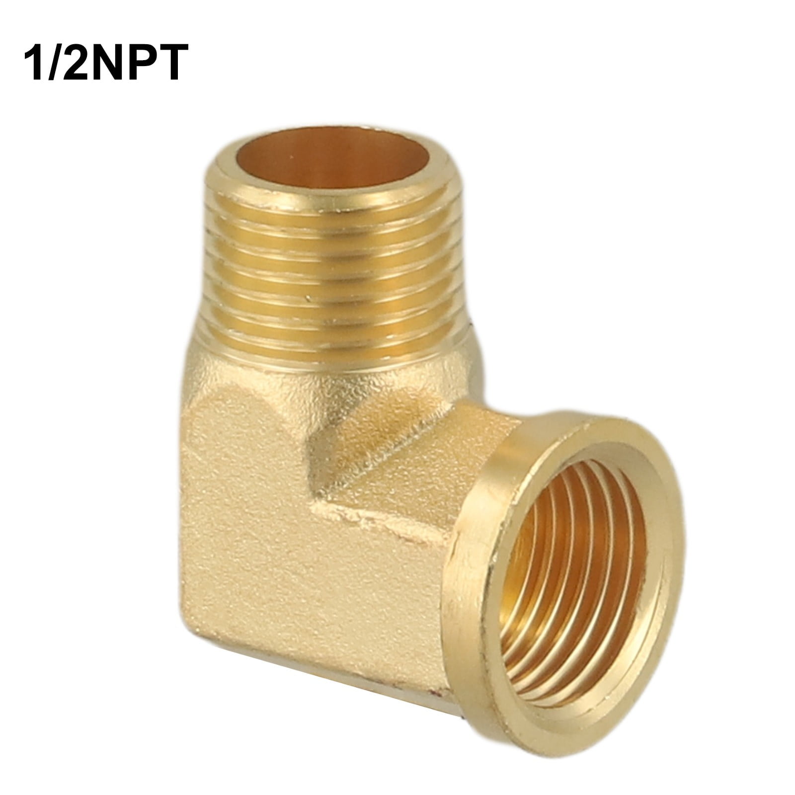 90 Degree Brass Elbow Pipe Fitting Connector Coupler 1/8NPT 1/4NPT 3 ...