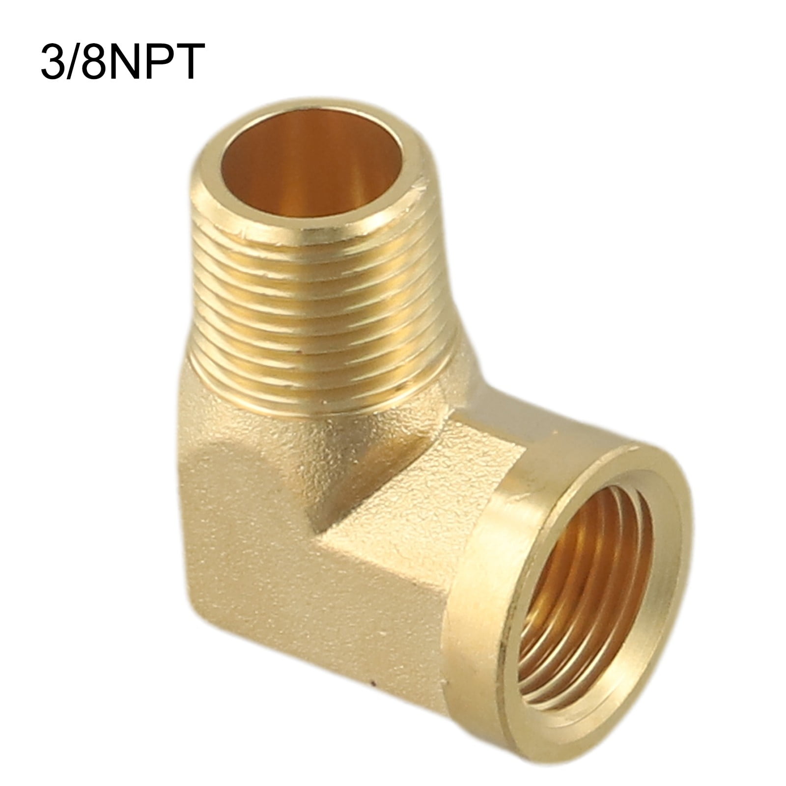 90 Degree Brass Elbow Pipe Fitting Connector Coupler 1/8NPT 1/4NPT 3 ...