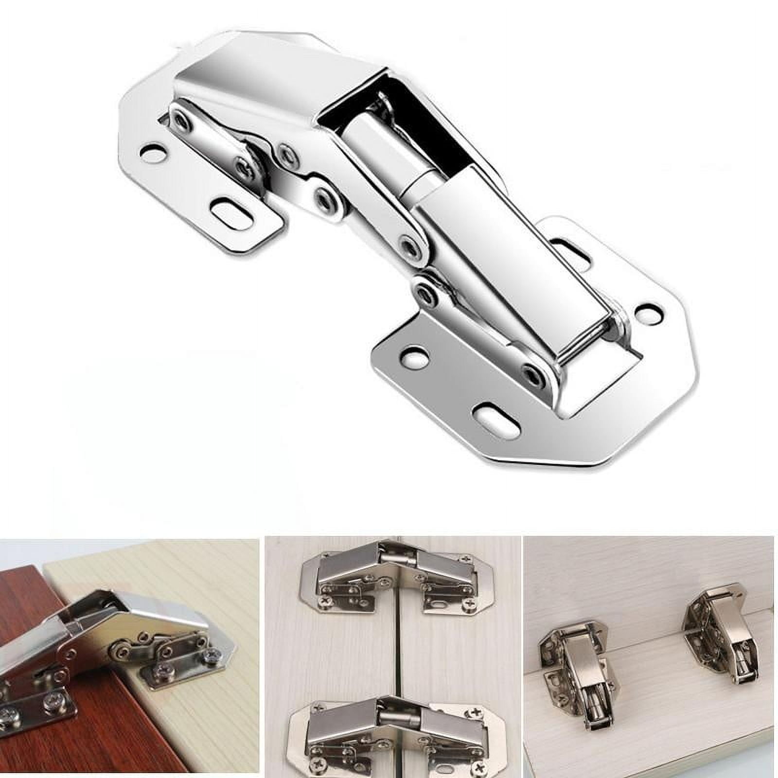90 Degree Cabinet Hinges 3 Inch No-Drilling Hole Bridge Shaped Spring ...