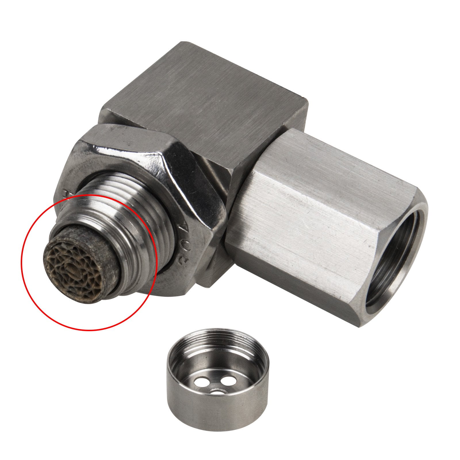 Choiix 90 Degree Oxygen Sensor Spacer, Universal M18x1.5 Connector ...