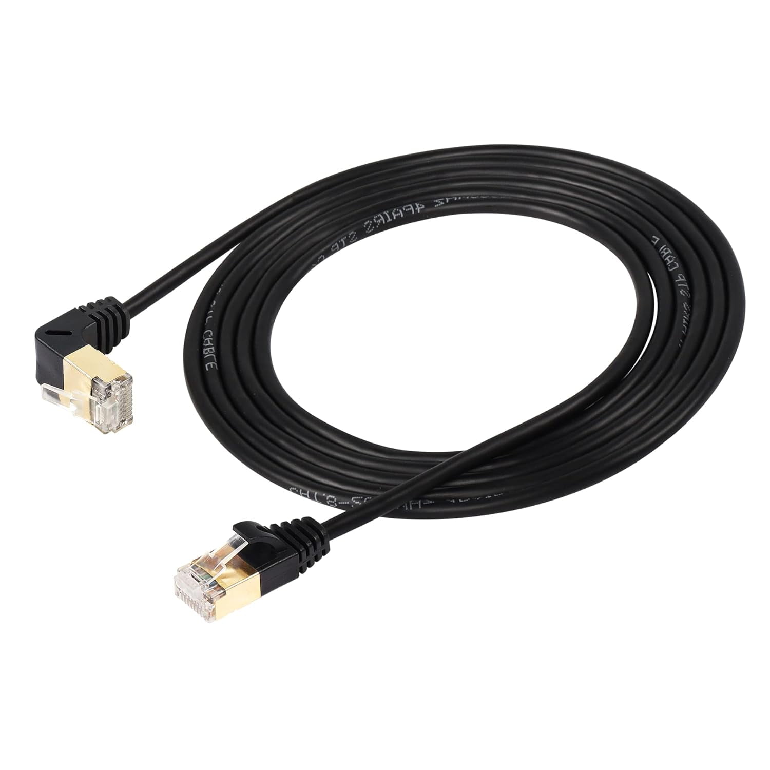 90 Degree Cat8 Ethernet Cable, High Speed 40Gbps 2000Mhz Network Cord ...