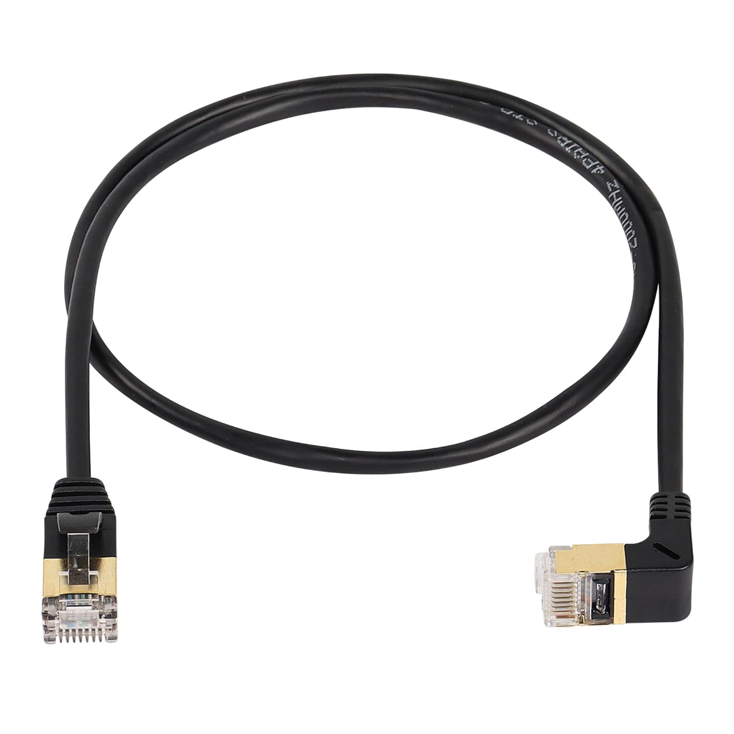 90 Degree Cat8 Ethernet Cable, High Speed 40Gbps 2000Mhz Network Cord ...