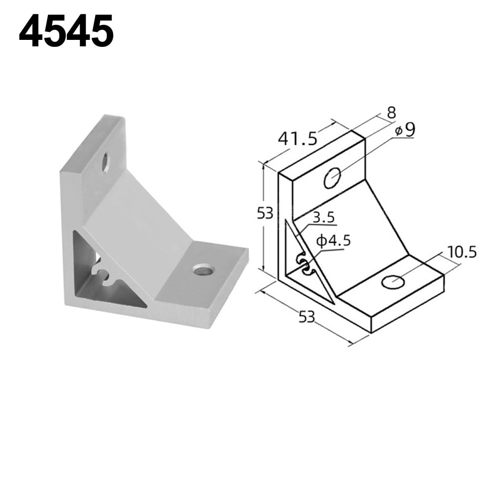 90 Degree Corner Angle Bracket Connection Joint Fastener For Aluminum ...