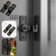 90 Degree Door 2Pcs, Alloy Rotate Lock for Barn Door Cabinet Security ...
