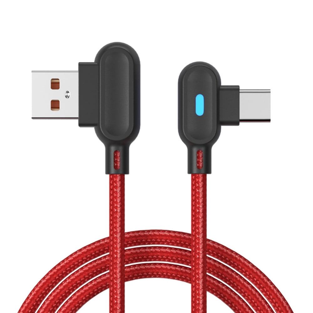 90 Degree Double Elbow Type-C Data Cable Mobile Phone Fast Charging ...