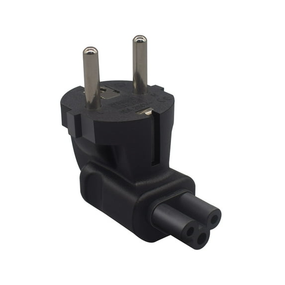 90 Degree EU4.8 Europe 2 Prong to C5 Plug Power Adapter for Standard ...