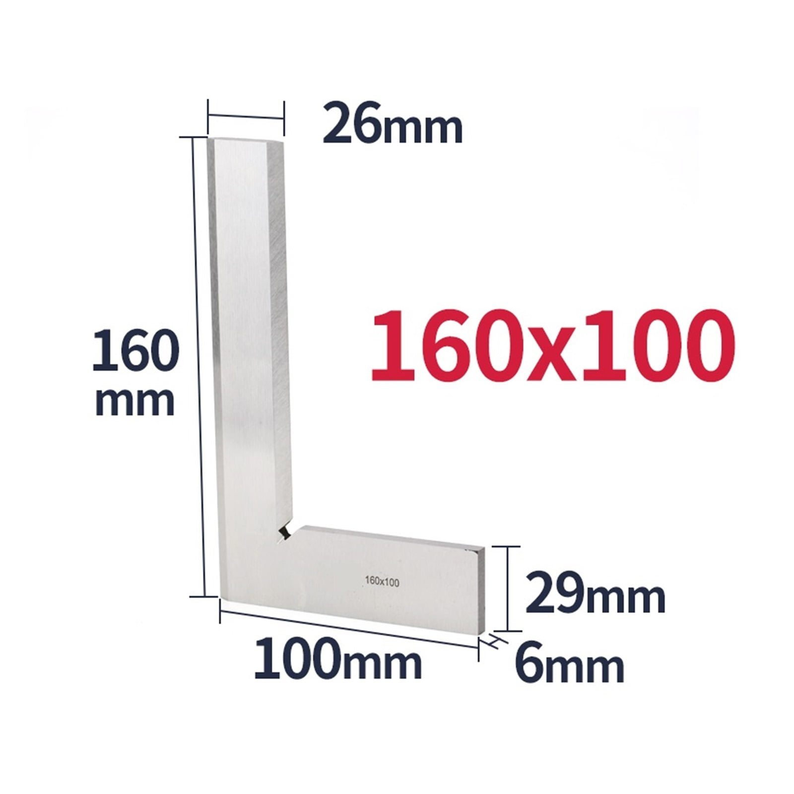 90 Degree Edge Square Ruler For Woodworker Metal Carpentry And Joinery ...