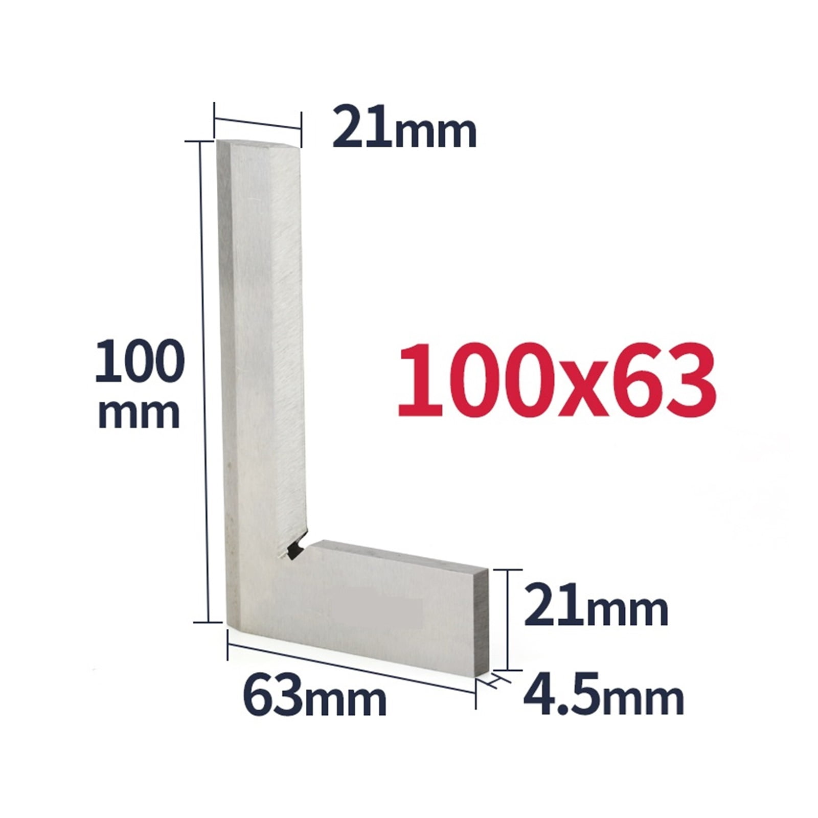 90 Degree Edge Square Ruler For Woodworker Metal Carpentry And Joinery ...