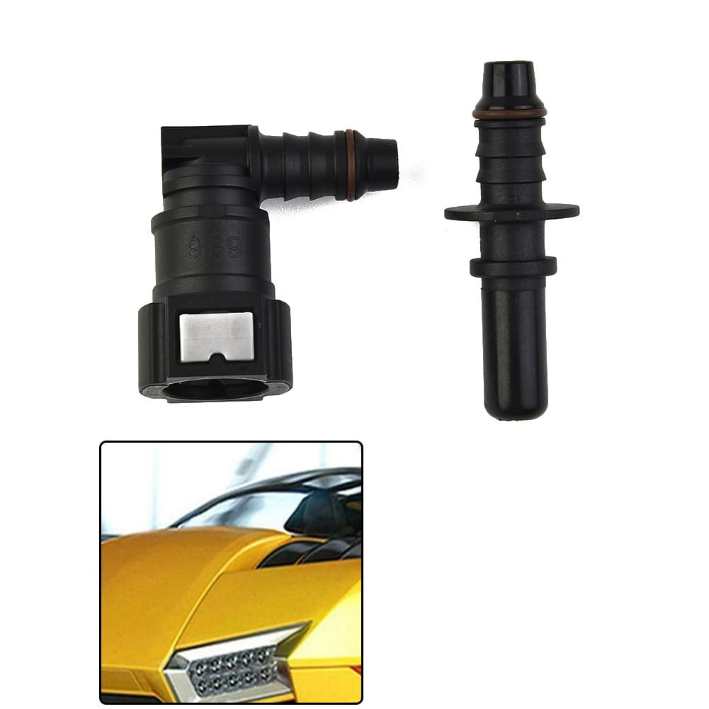 90 Degree Elbow Fuel Line Hose Quick Release Connector Set for ID8 ...