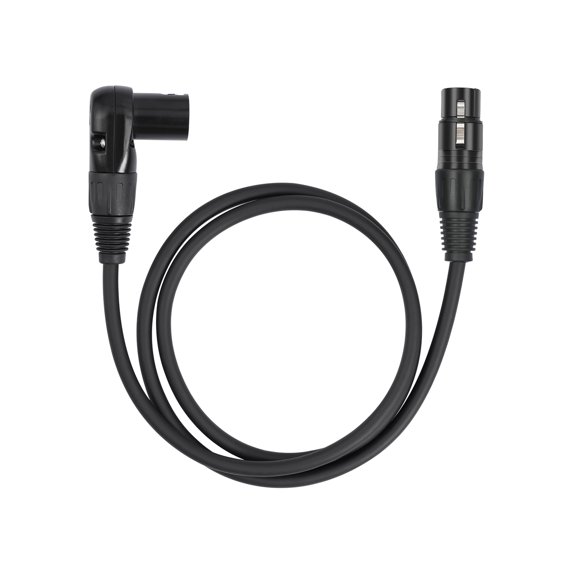 90 Degree Elbow to Straight Cable 90° Male to Straight Female 3Pin ...