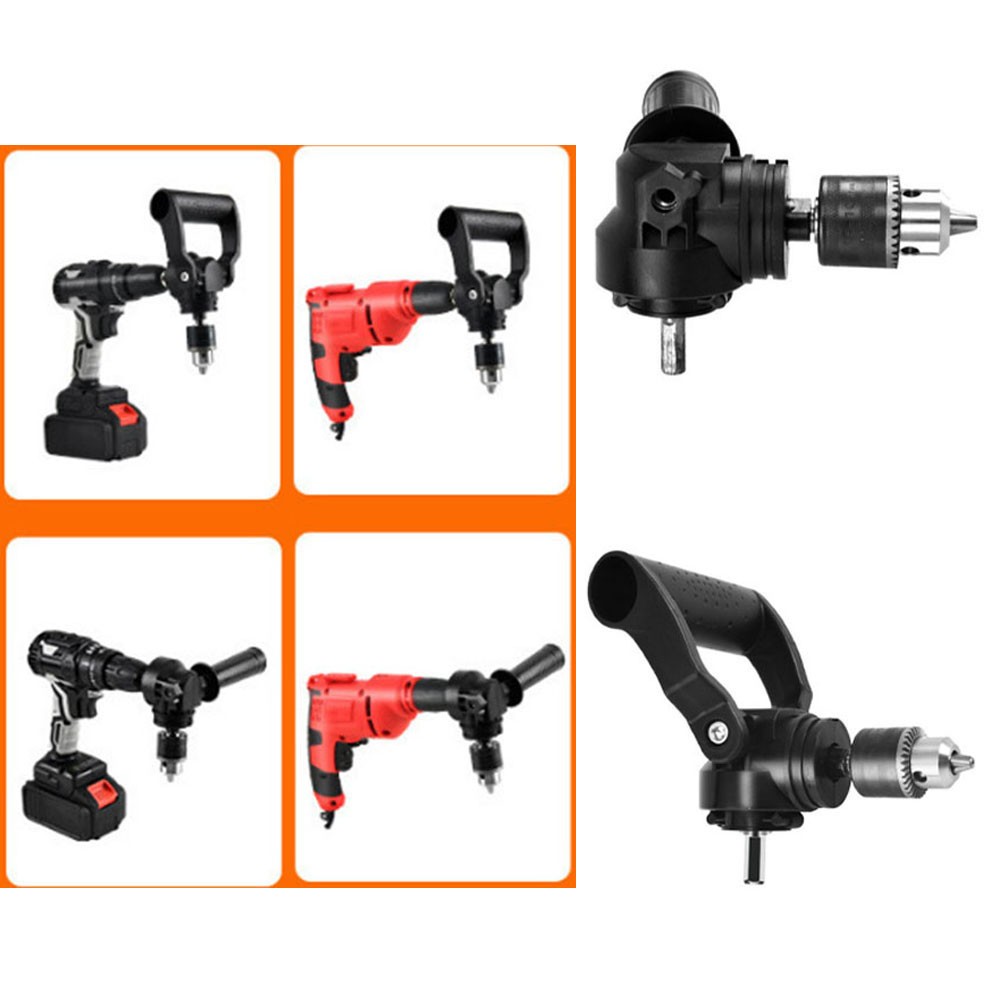 90 Degree Electric Drill Right Angle Bender Extension Fitting Conversion Angle Drill Right Angle ...