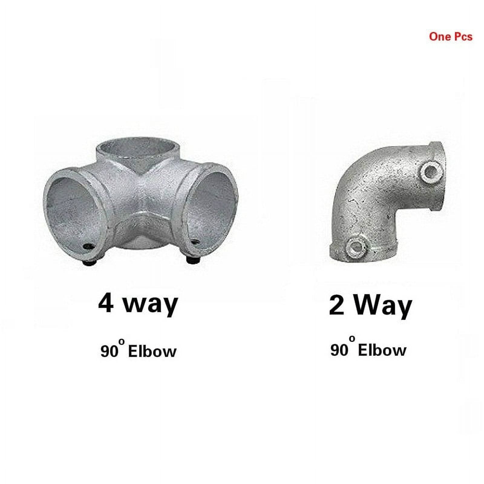 90 Degree Equal Elbow Cast Iron Slip-on Fittings Connector 4 Way 2 Way ...