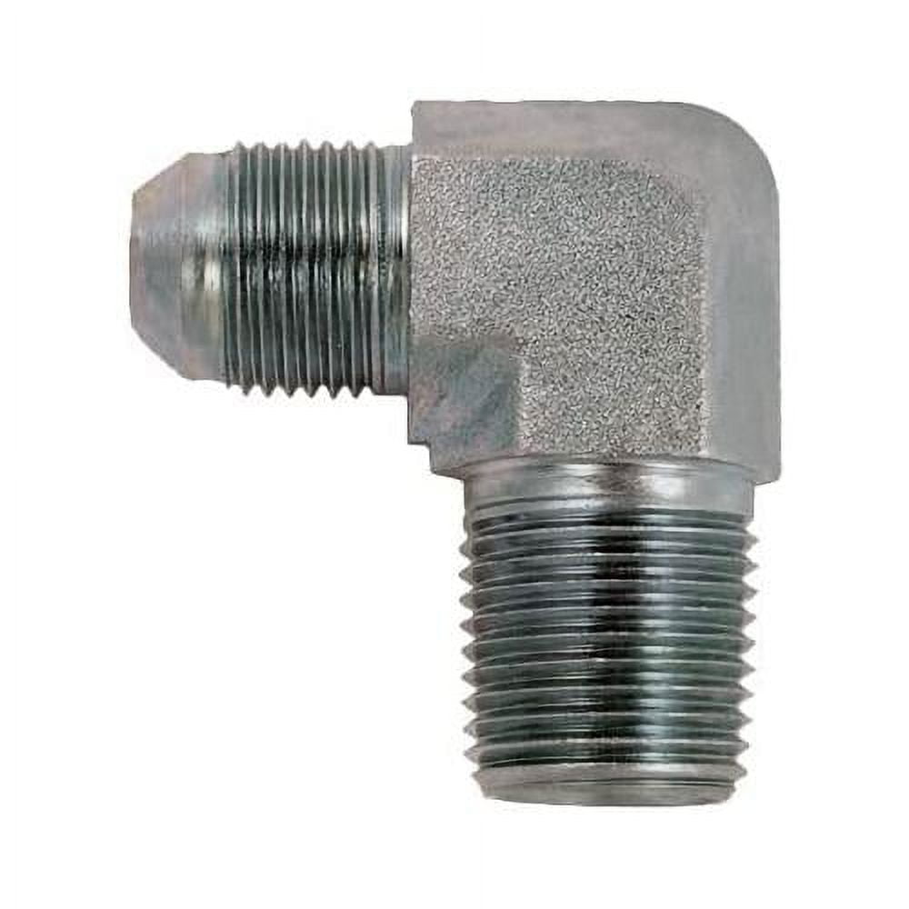 90 Degree Flared Tube Elbow 5/8" JIC Male X 1/2" NPTF Male Pipe Corner Hydraulic Fitting | 2501 ...