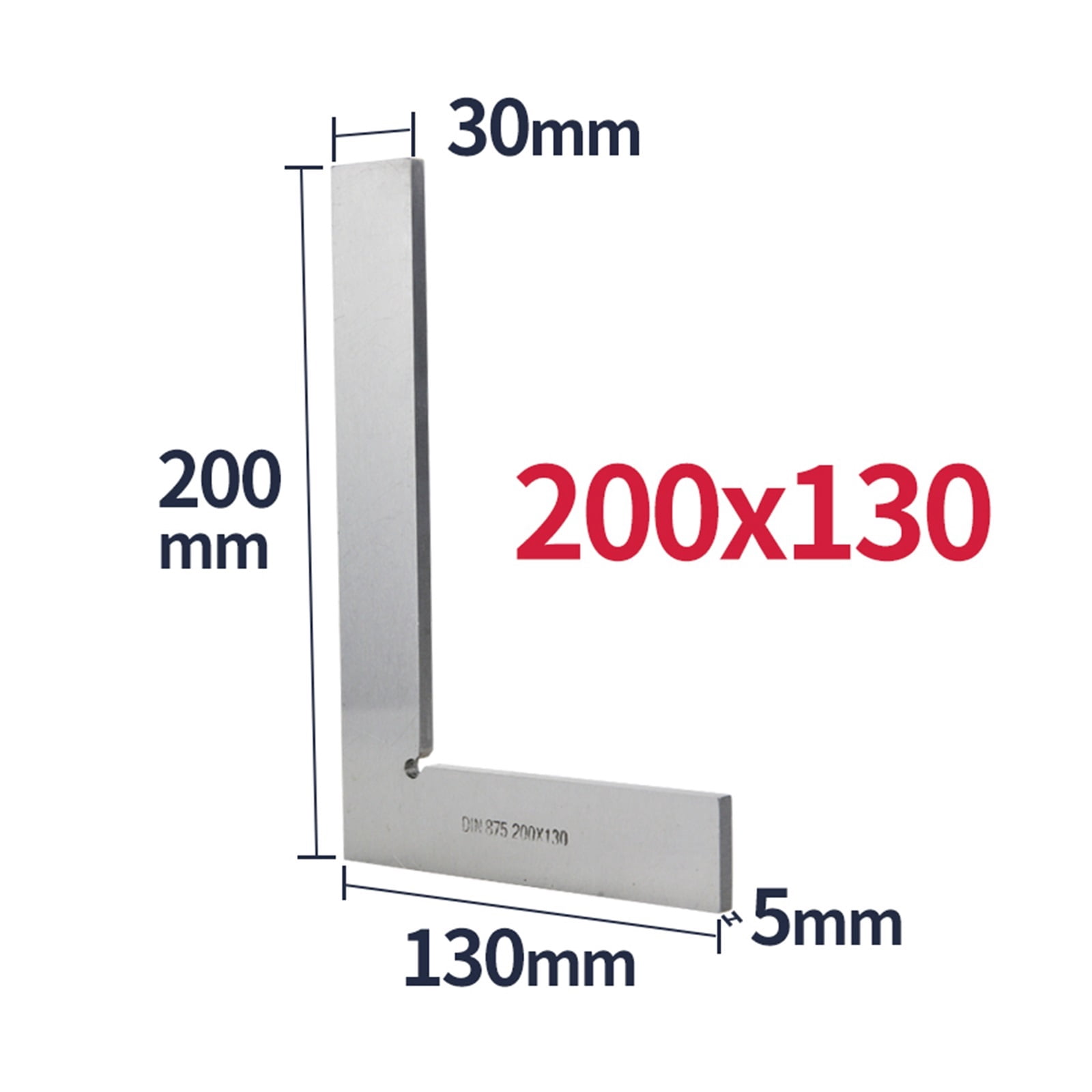 90 Degree Flat Edge Square Ruler Carpentry Square Woodworking Tools ...