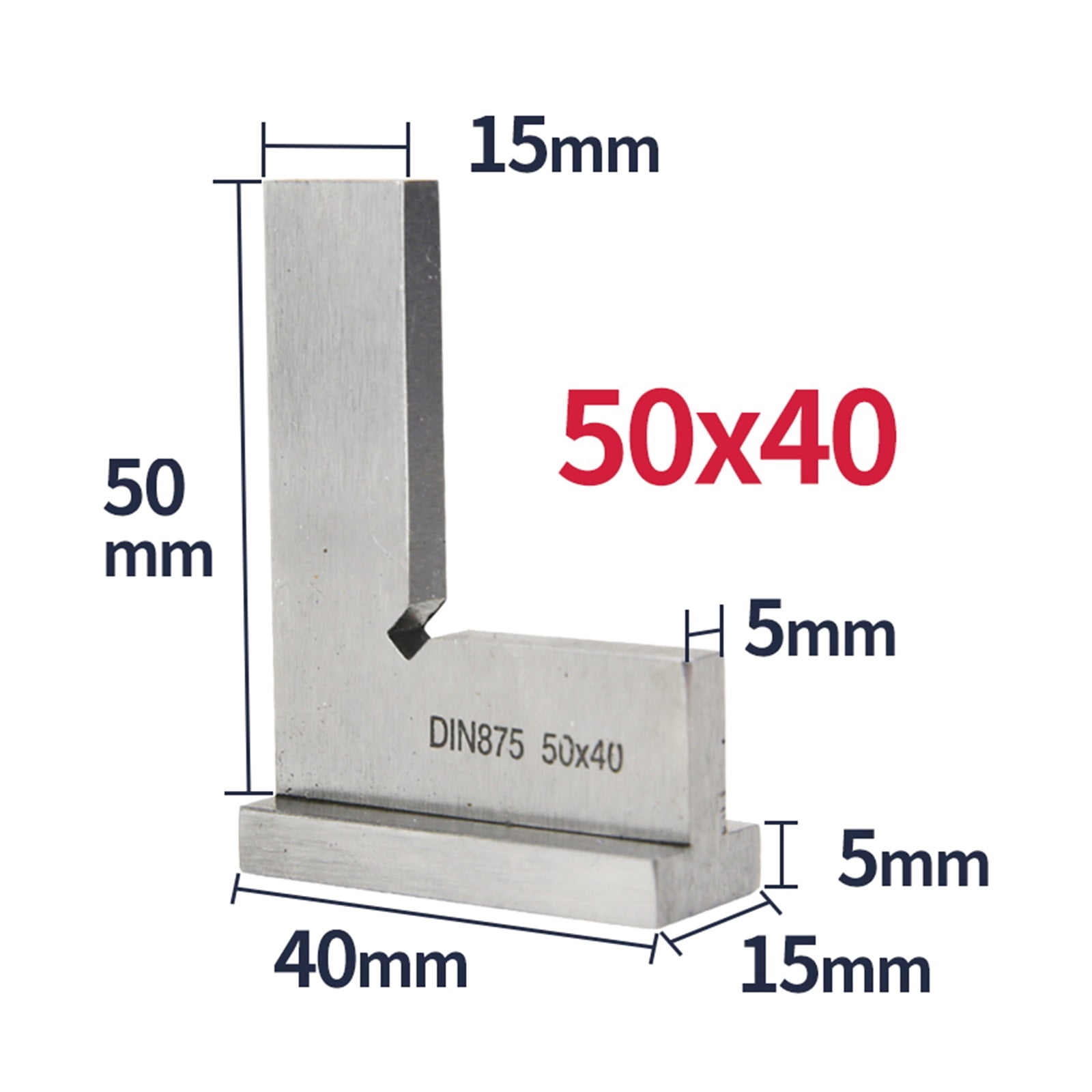 90 Degree Flat Edge Square Ruler Carpentry Square Woodworking Tools ...