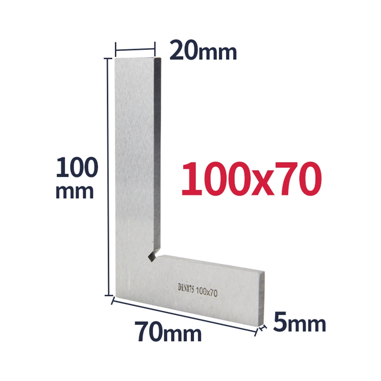 90 Degree Flat Edge Square Ruler Carpentry Square Woodworking Tools ...