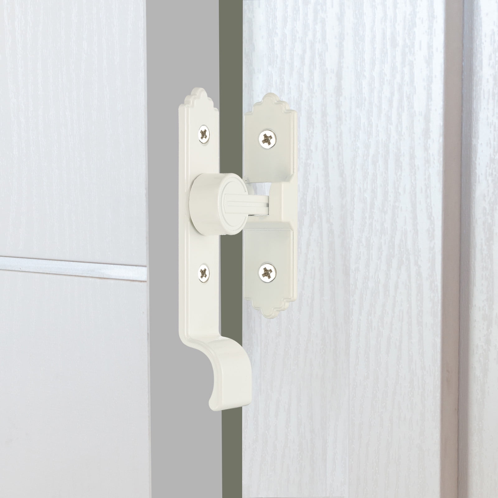 90 Degree Flip Gate Latches, Zinc Alloy Barn Door Latch, White ...