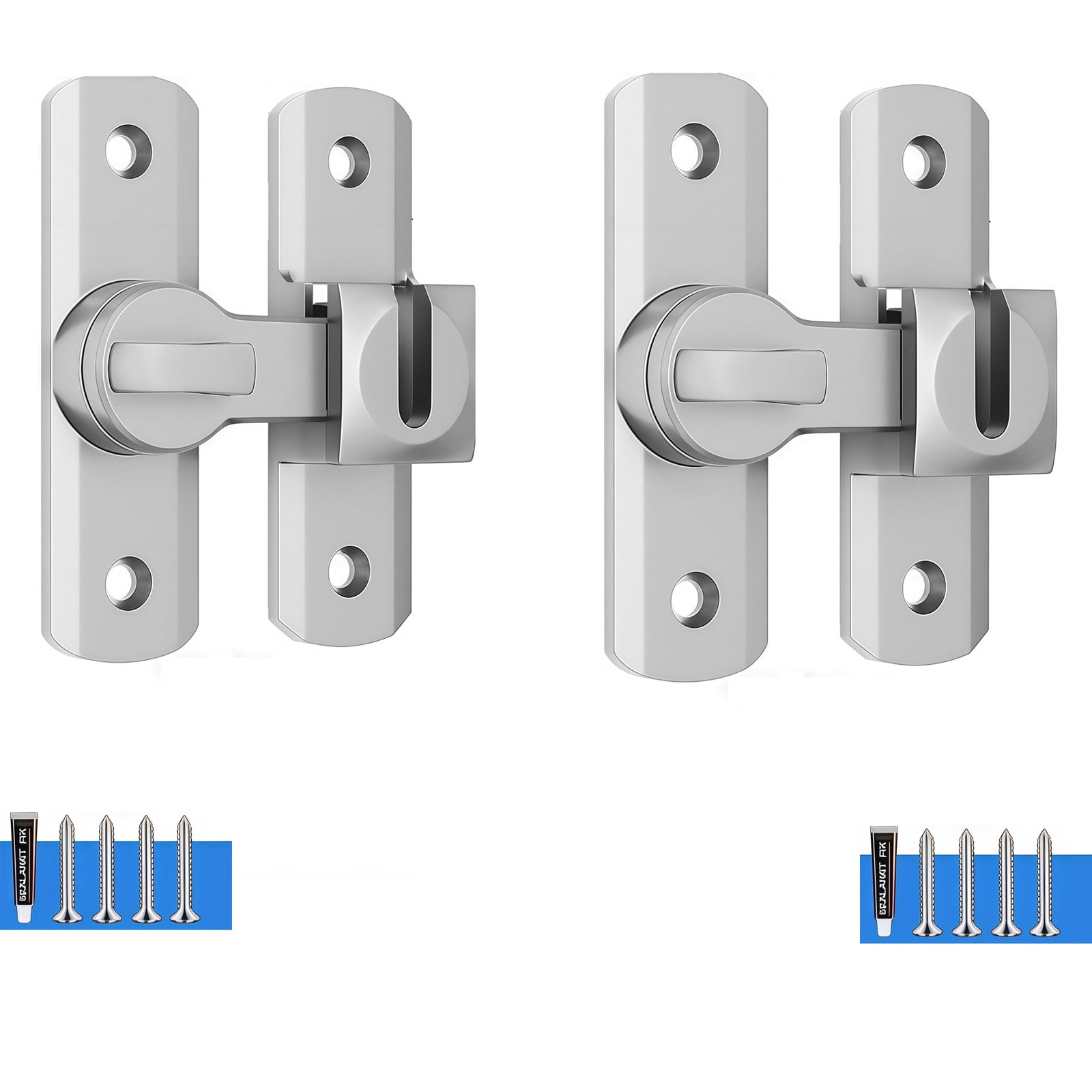 90 Degree Flip Sliding Door Latch, 3in×0.94in Right Angle Security Gate ...