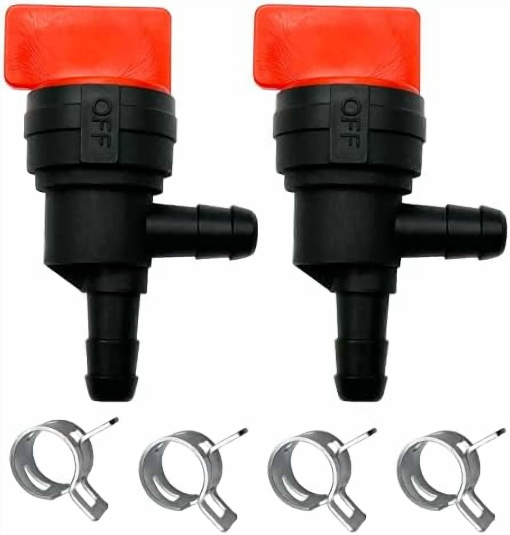 90 Degree Fuel Cut off Valve 1/4" Inline Shut Off Valve with Clamps ...