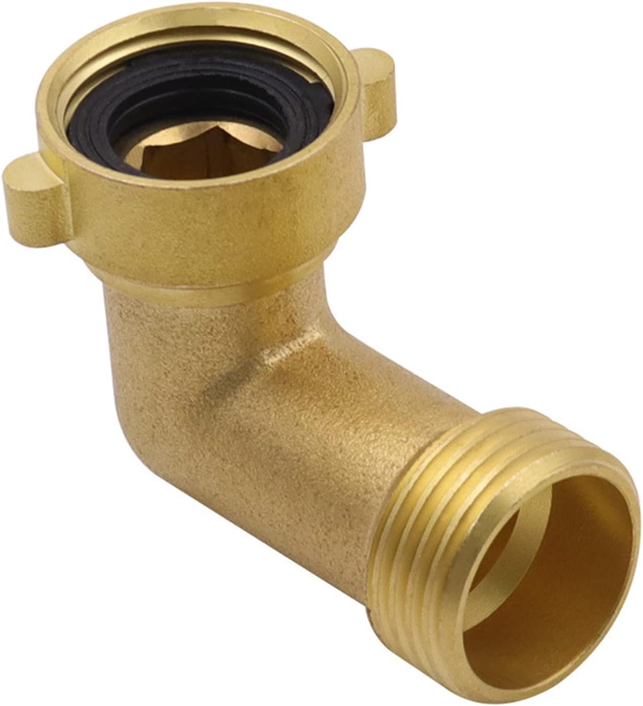 90 Degree Garden Hose Fittings, Brass Garden Hose Elbow Connector ...