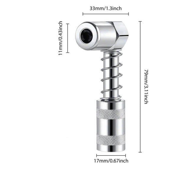 90 Degree Grease Coupler Adapter 3-Jaw, 3000-4500 PSI, Fits Hard-to ...