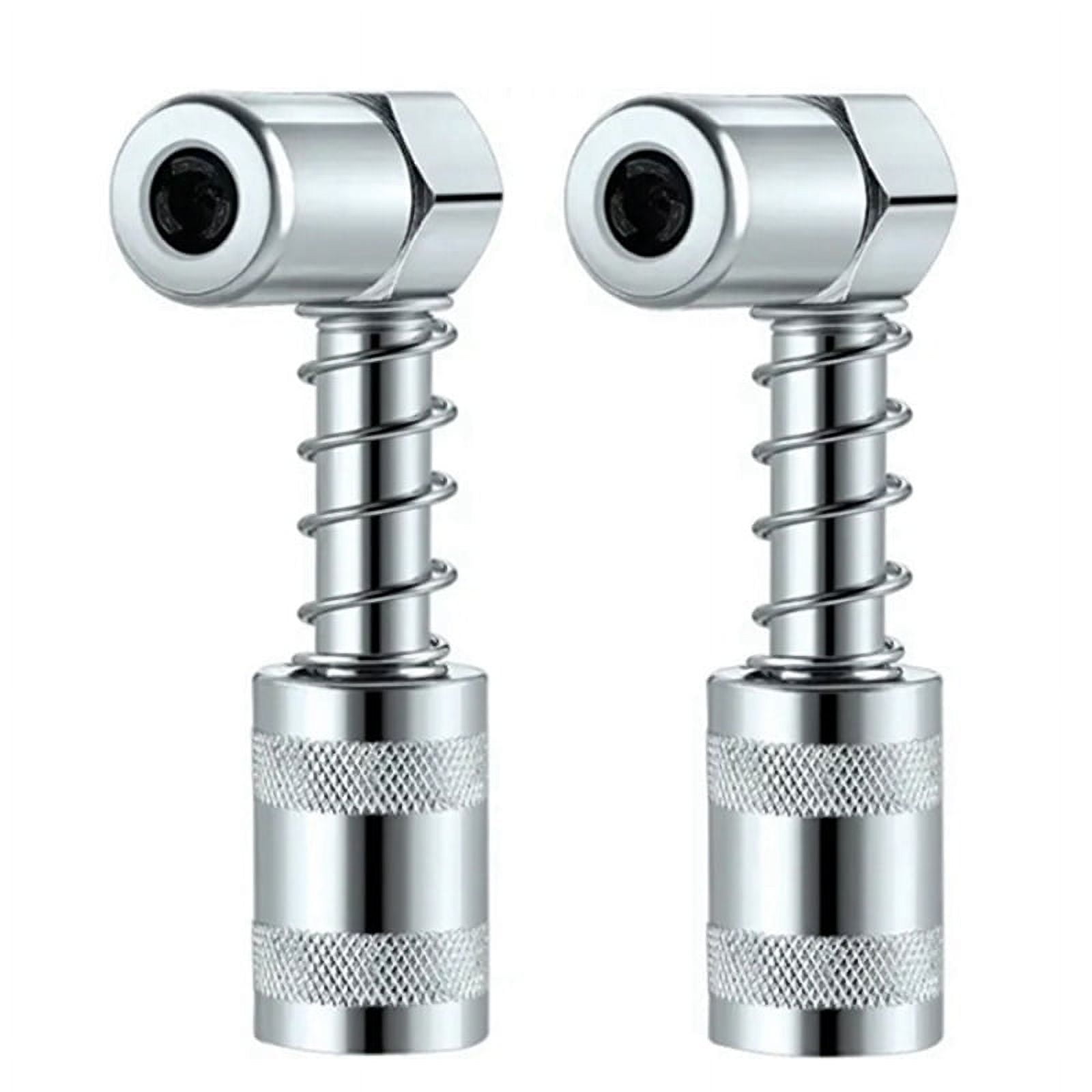 90 Degree Grease Coupler Adapter 3 Jaws Angle Swivel Snap Right Side ...