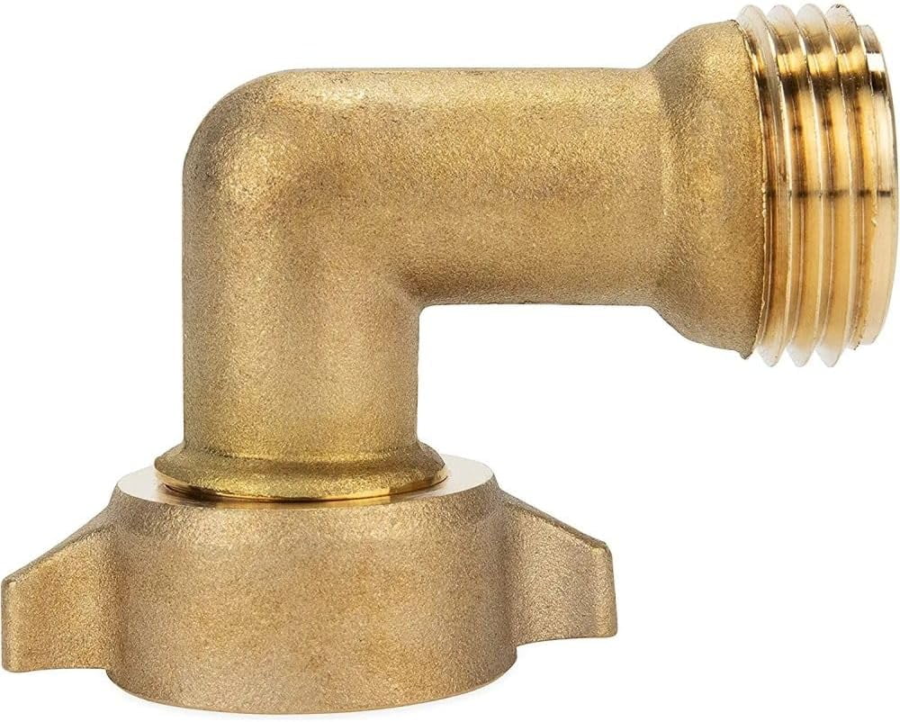 90-Degree Hose Elbow For RVs — Solid Brass Construction — Features ...