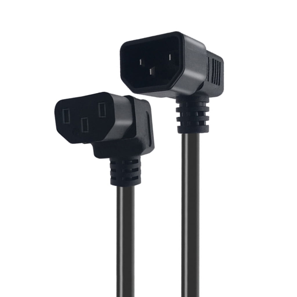 90 Degree IEC 320 C14 to C13 Adapters Cable,250V Male to Female Power ...
