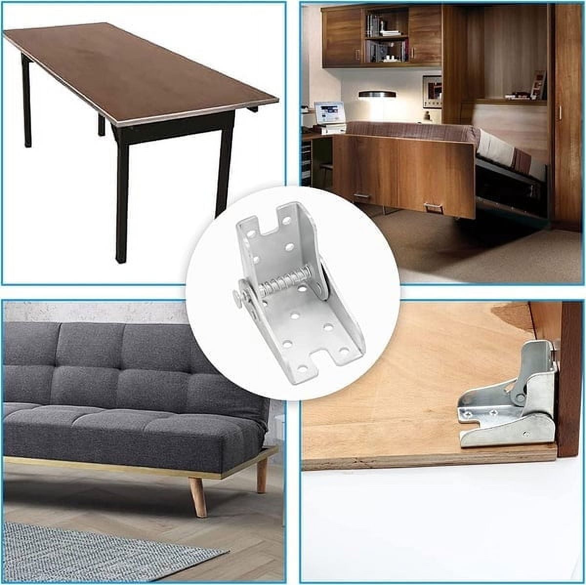 90 Degree Locking Folding Hinge Hardware for Tables & Chairs, Steel ...